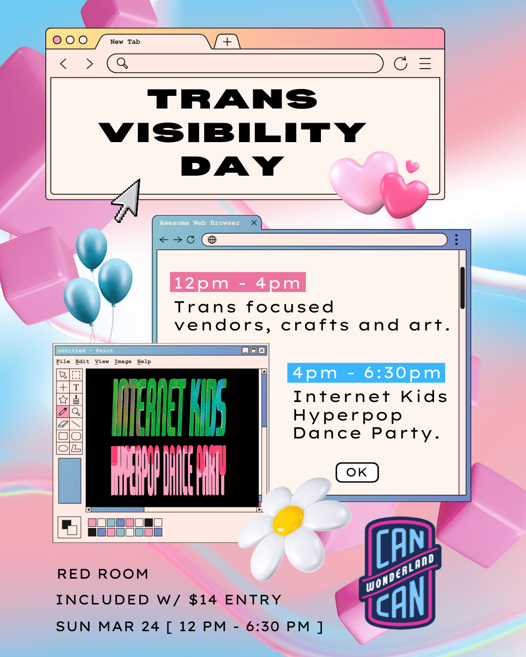 Trans Visibility Day - Can Can Wonderland, St. Paul MN