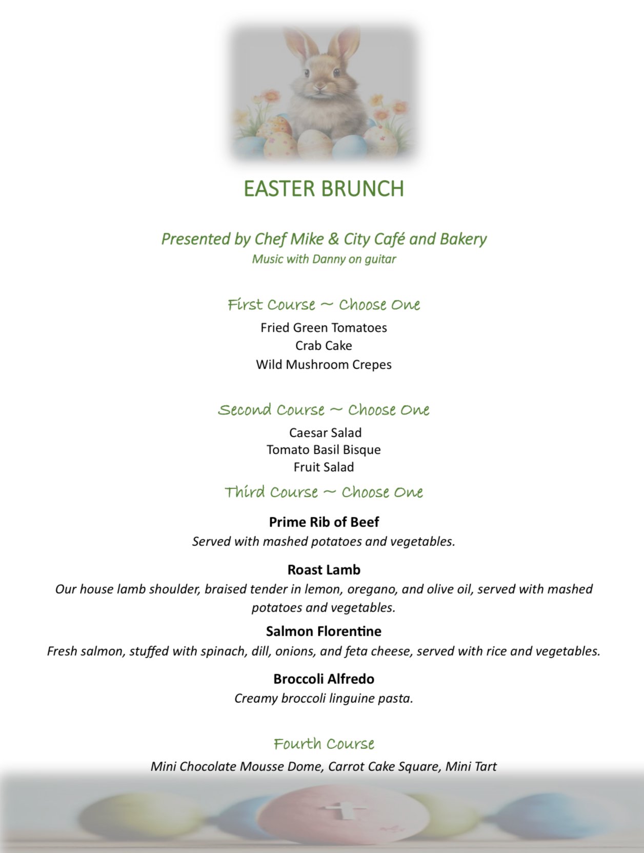 Easter Sunday Brunch - City Cafe and Bakery - Cafe in GA