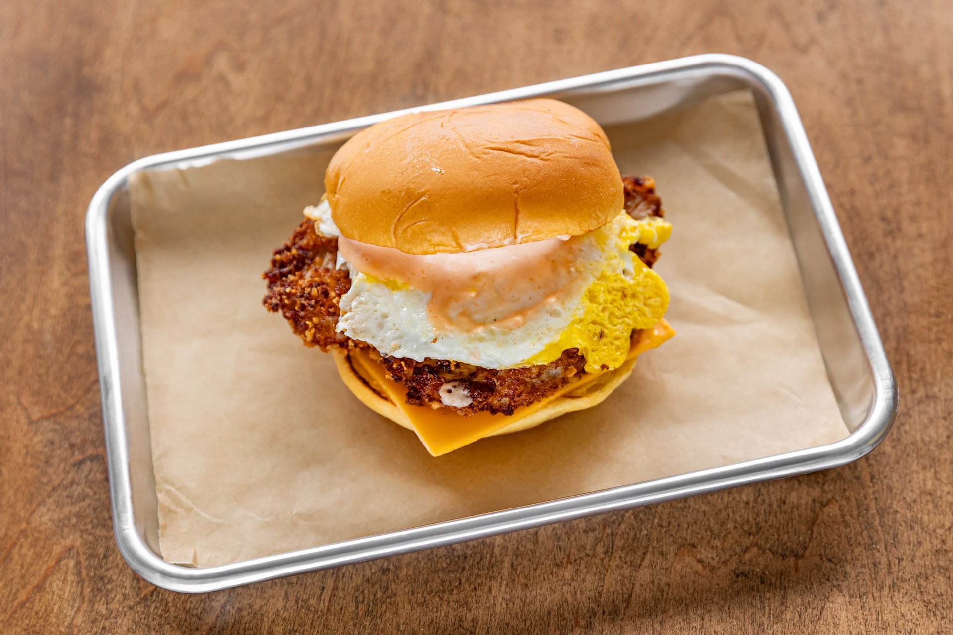 Grilled Ham Egg & Cheese