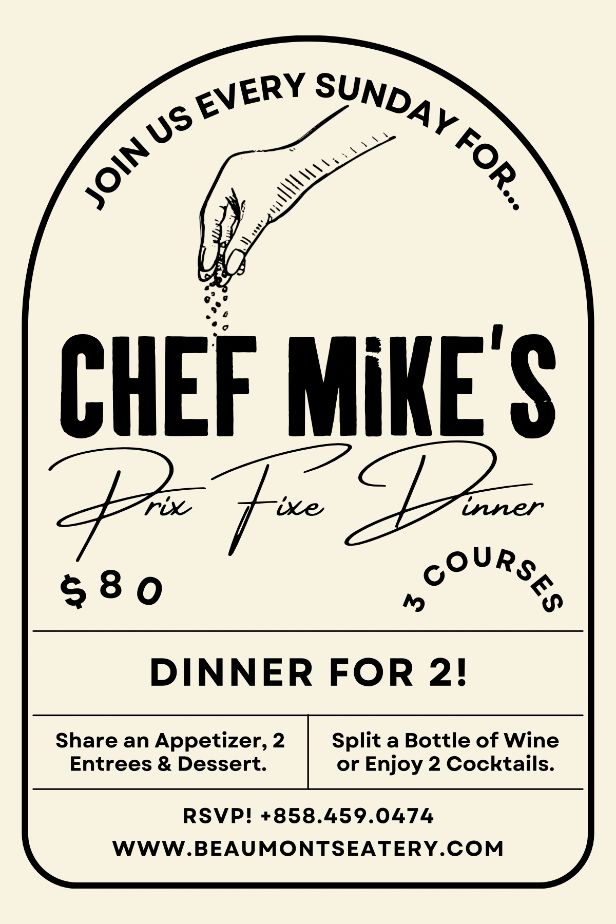 CHEF MIKE'S SUNDAY DINNER SPECIAL! - Beaumont's Neighborhood Eatery