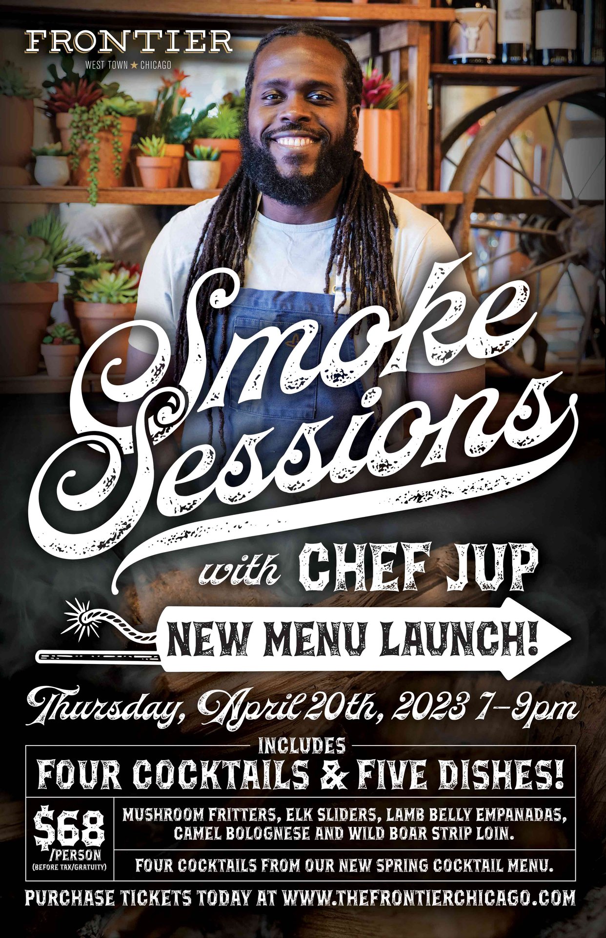 Smoke Sessions with Chef Jup's New Menu Launch! - Frontier | Noble ...