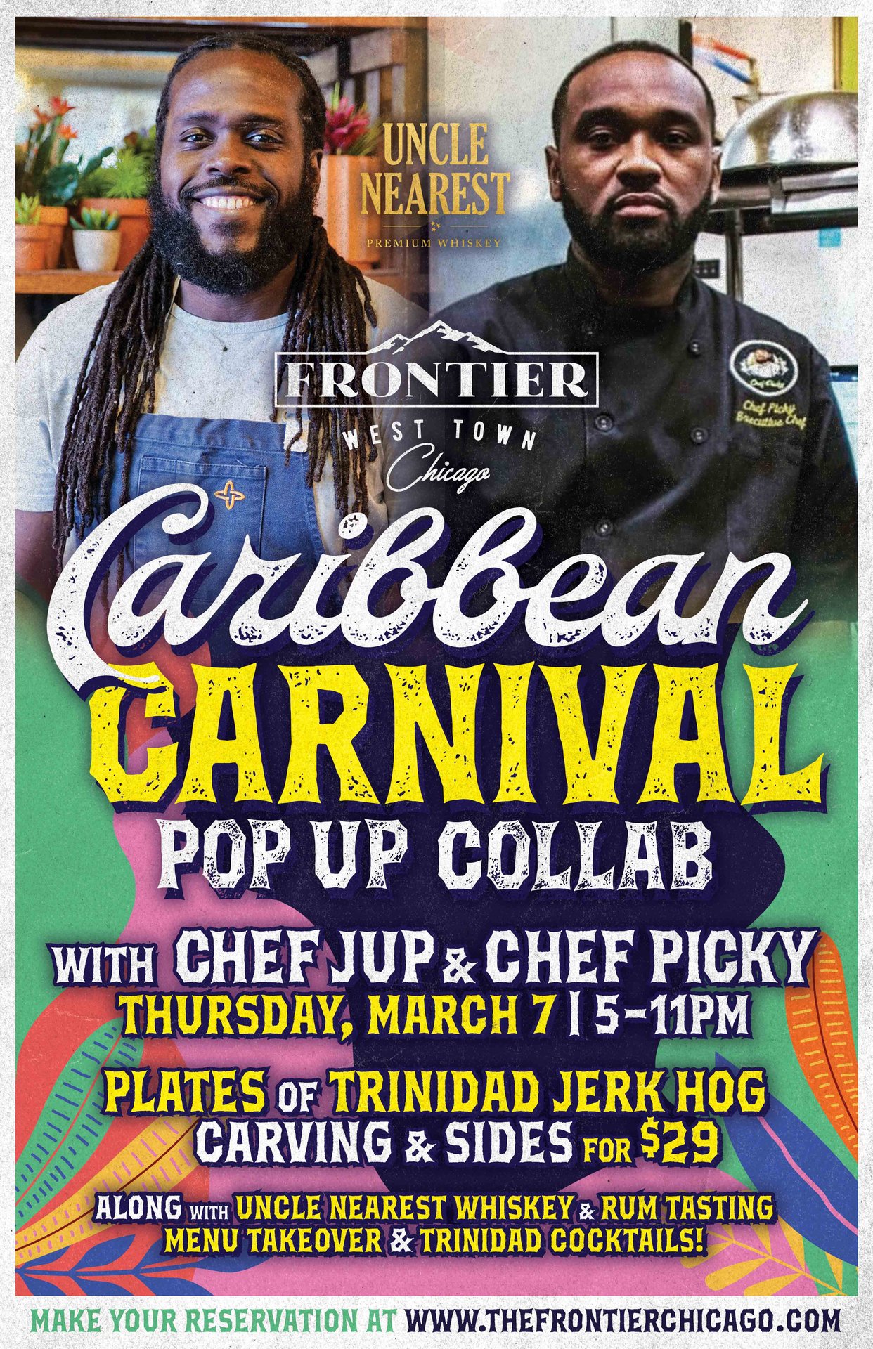 Caribbean Carnival Pop Up Collab - Frontier | Noble Square, Chicago, IL ...