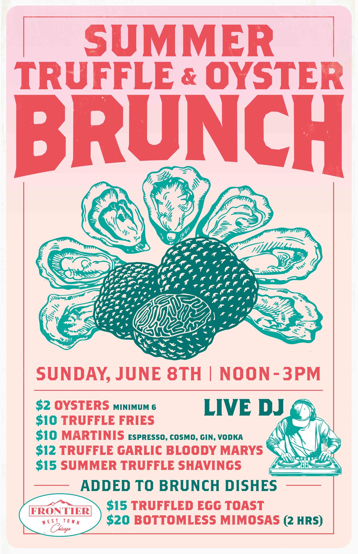 Martinis, Truffle Fries, Oysters + DJ - Frontier | Noble Square ...