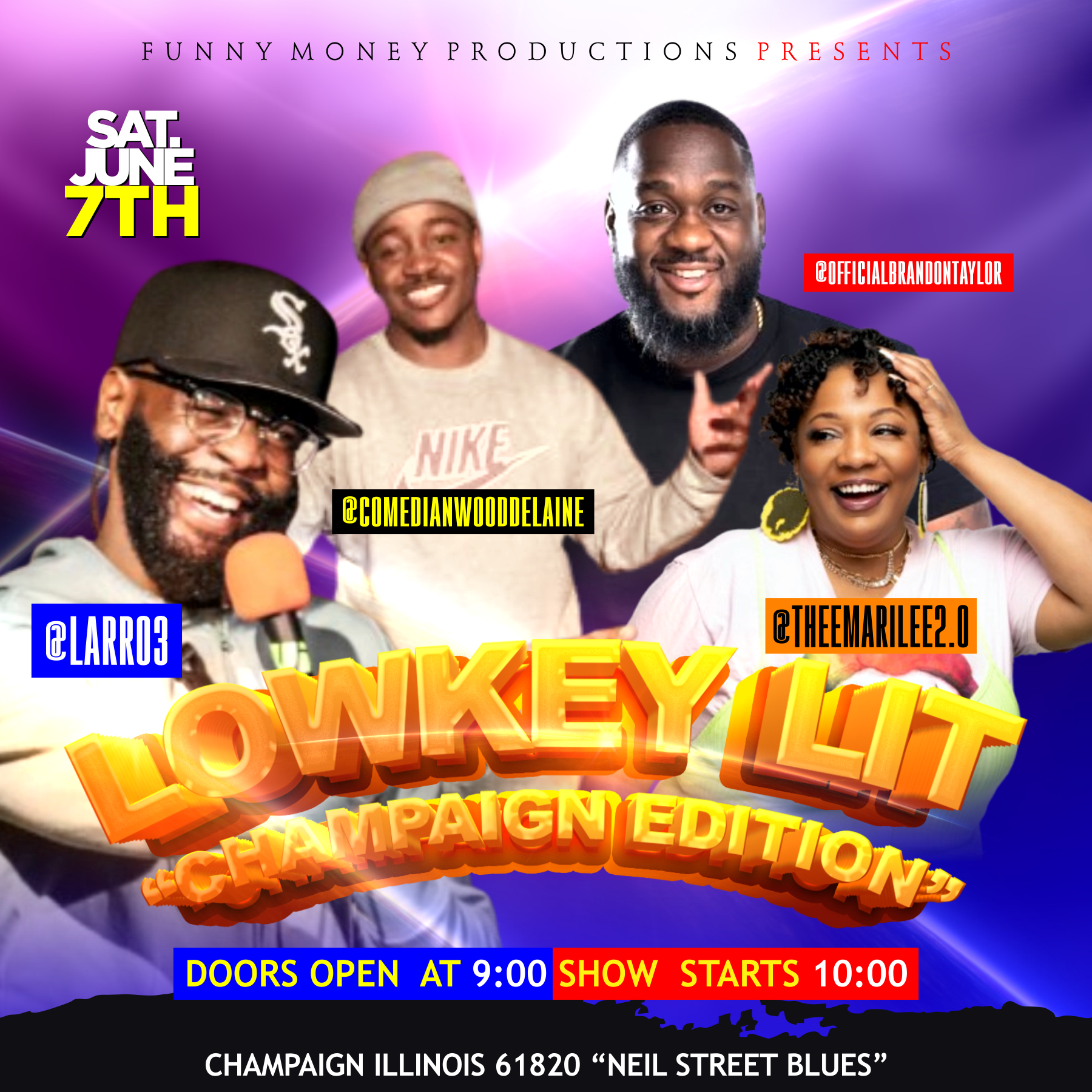 Lowkey Lit Comedy Show: Champaign Edition - Neil St. Blues - Soul Food ...