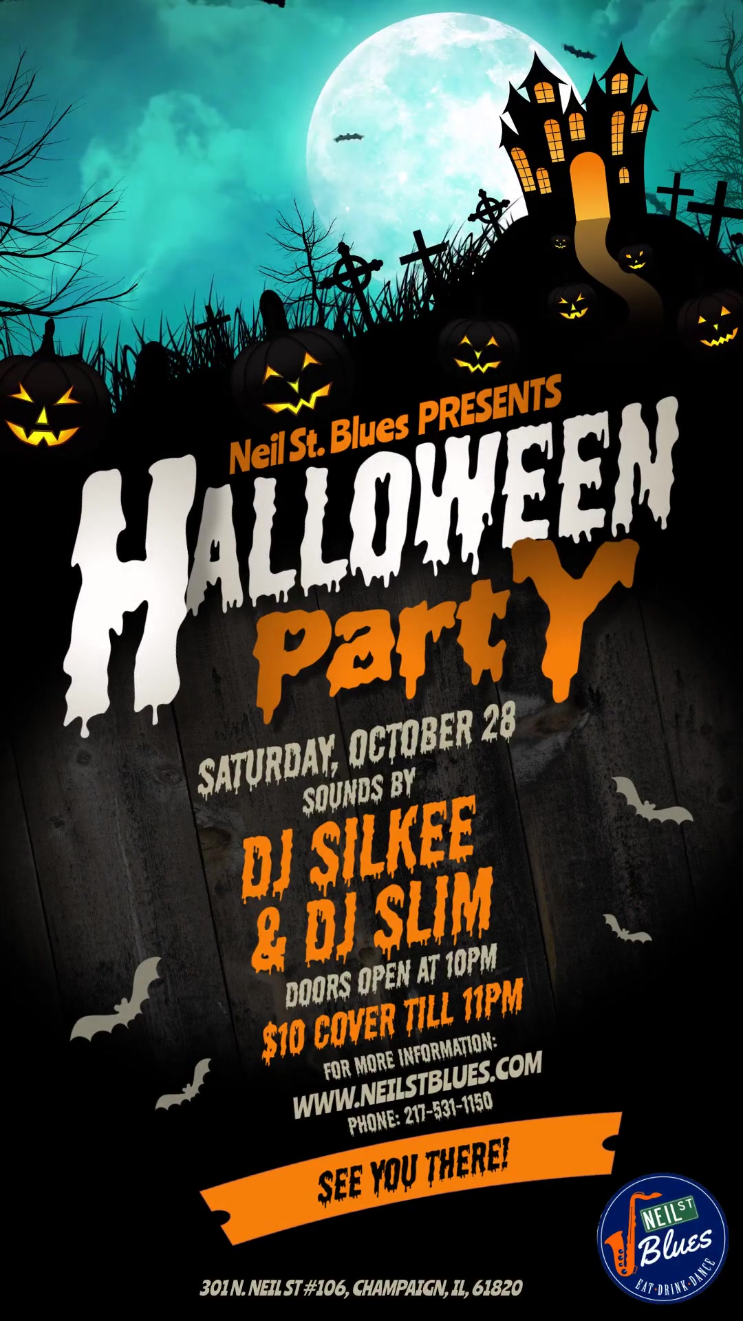 Halloween Party - Neil St. Blues - Soul Food Restaurant in Champaign, IL