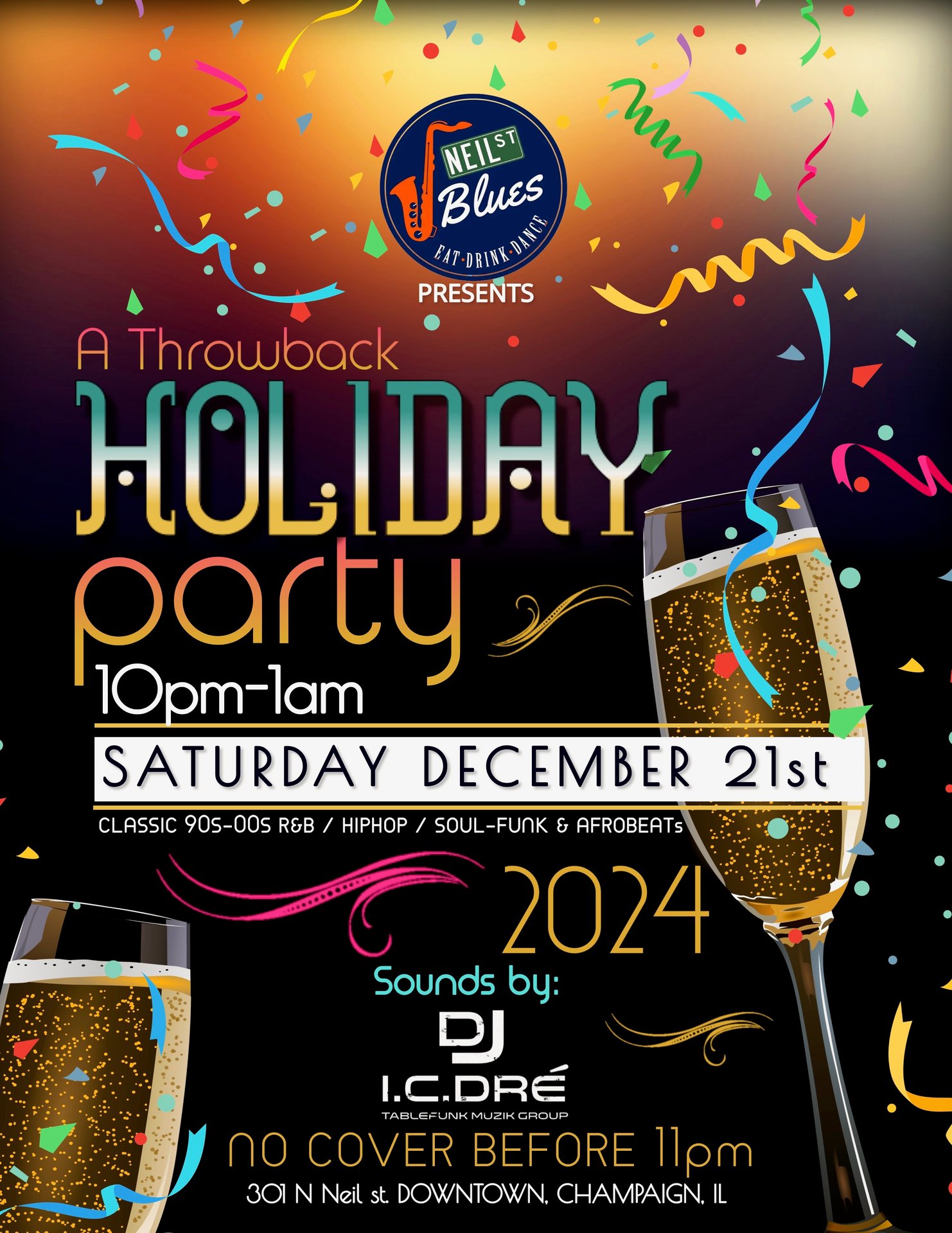 Throwback Holiday Party - Neil St. Blues - Soul Food Restaurant in ...