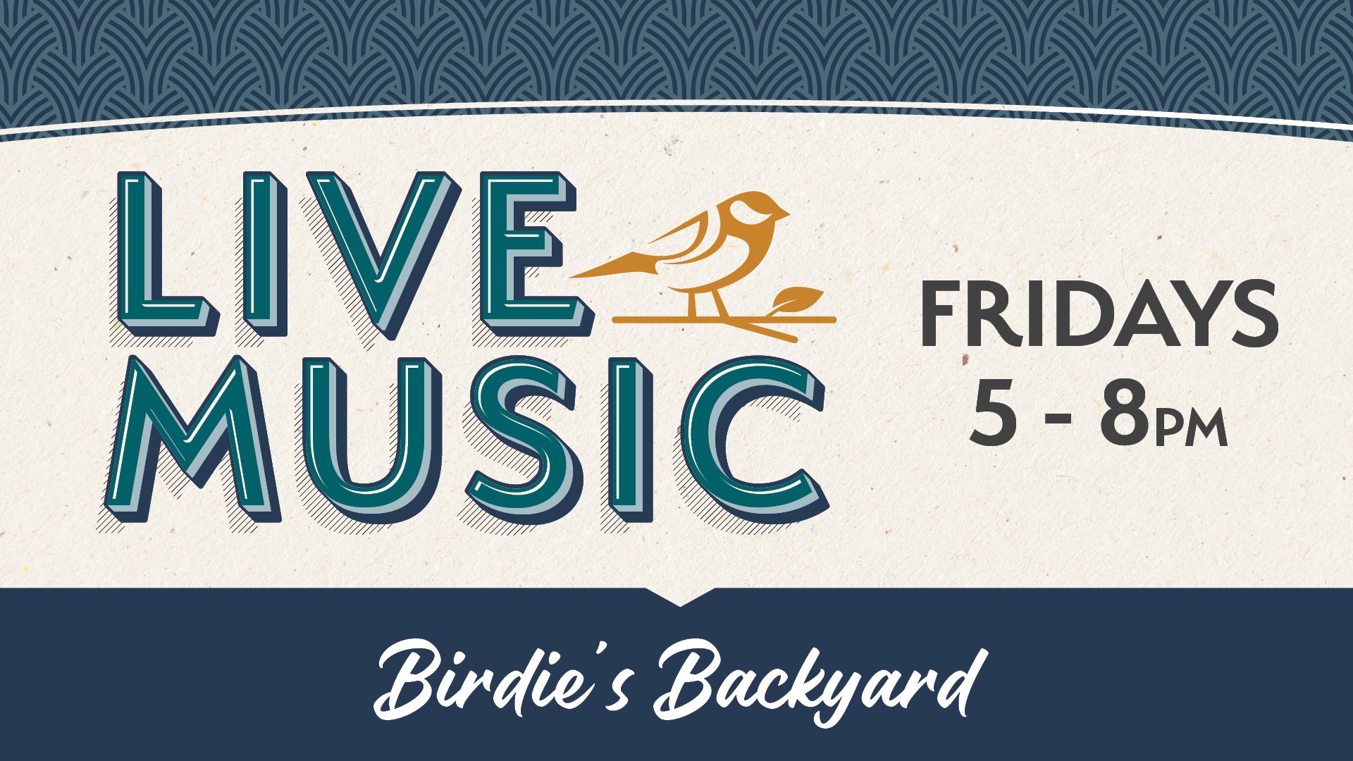 Live Music in Birdie's Backyard: October 10 - Birdie's Barroom ...