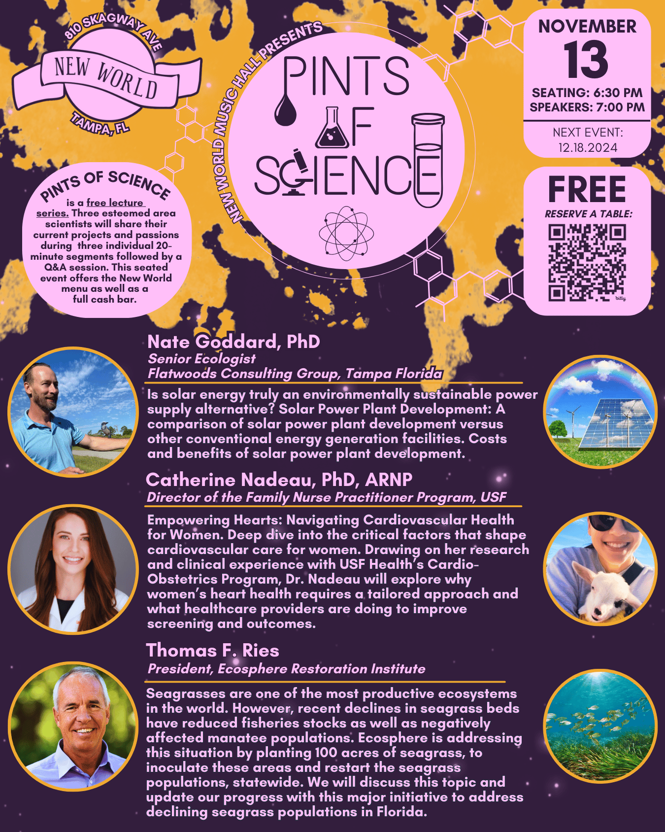 Pints of Science - November 2024 - New World Tampa - live music venue ...
