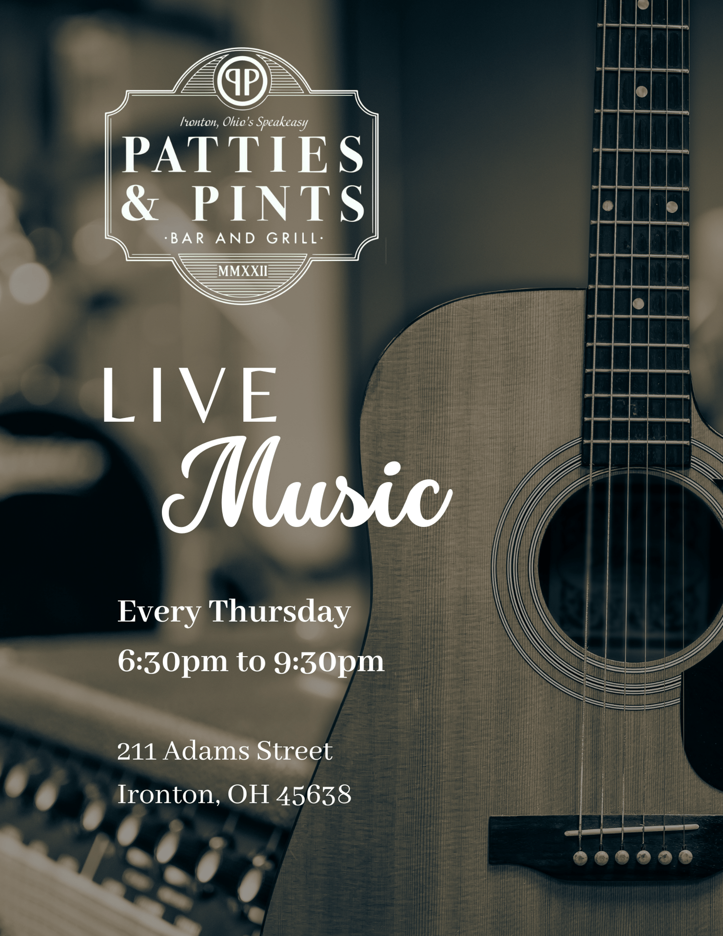 Live Music Thursday Night Ironton - Patties & Pints - American ...