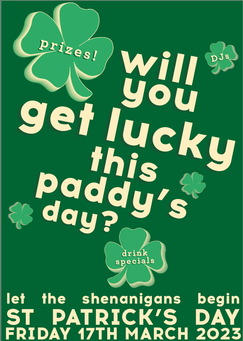 St Patrick’s Day at Big Chill! Friday 17th March - Big Chill | Bar Club ...