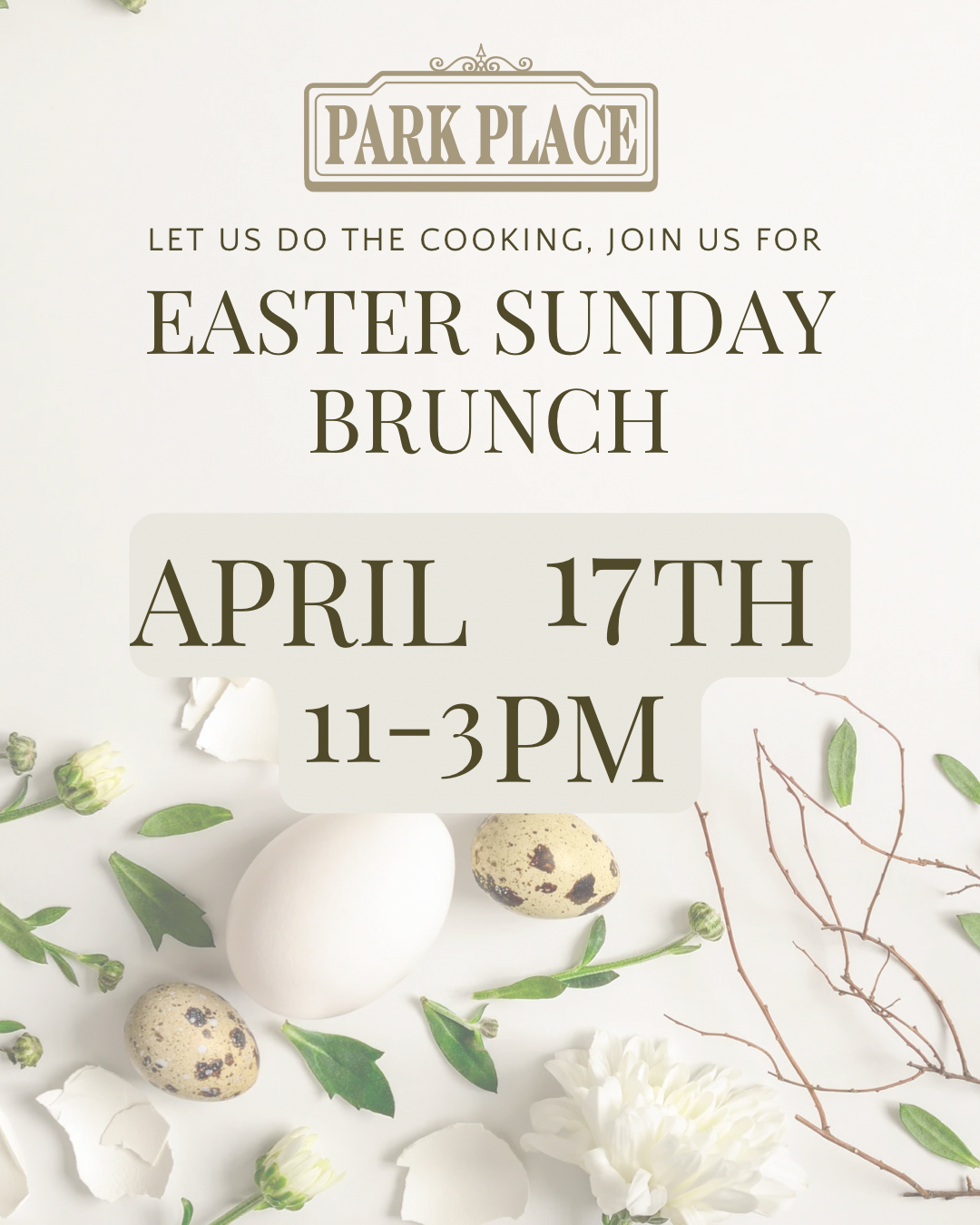 Park Place Easter Brunch - Park Place Restaurant & Bar