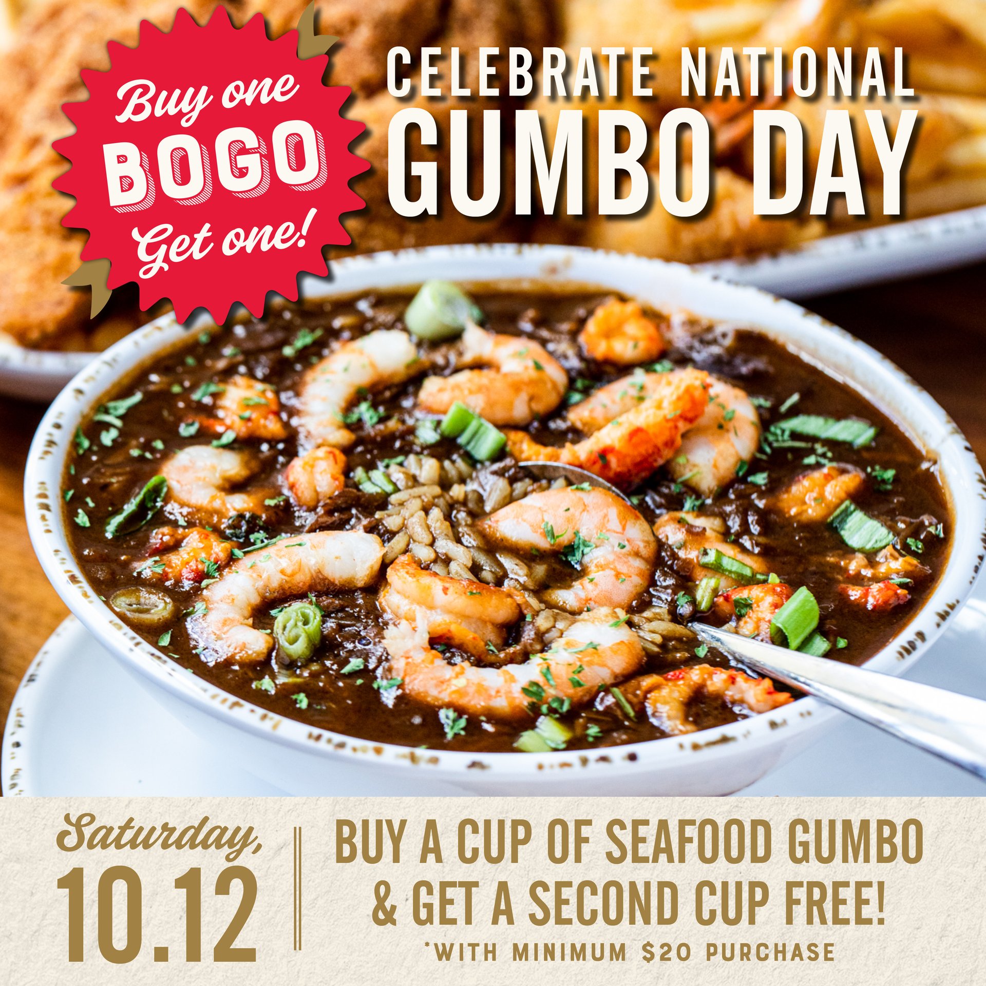 National Gumbo Day BOGO! - Orleans Seafood Kitchen