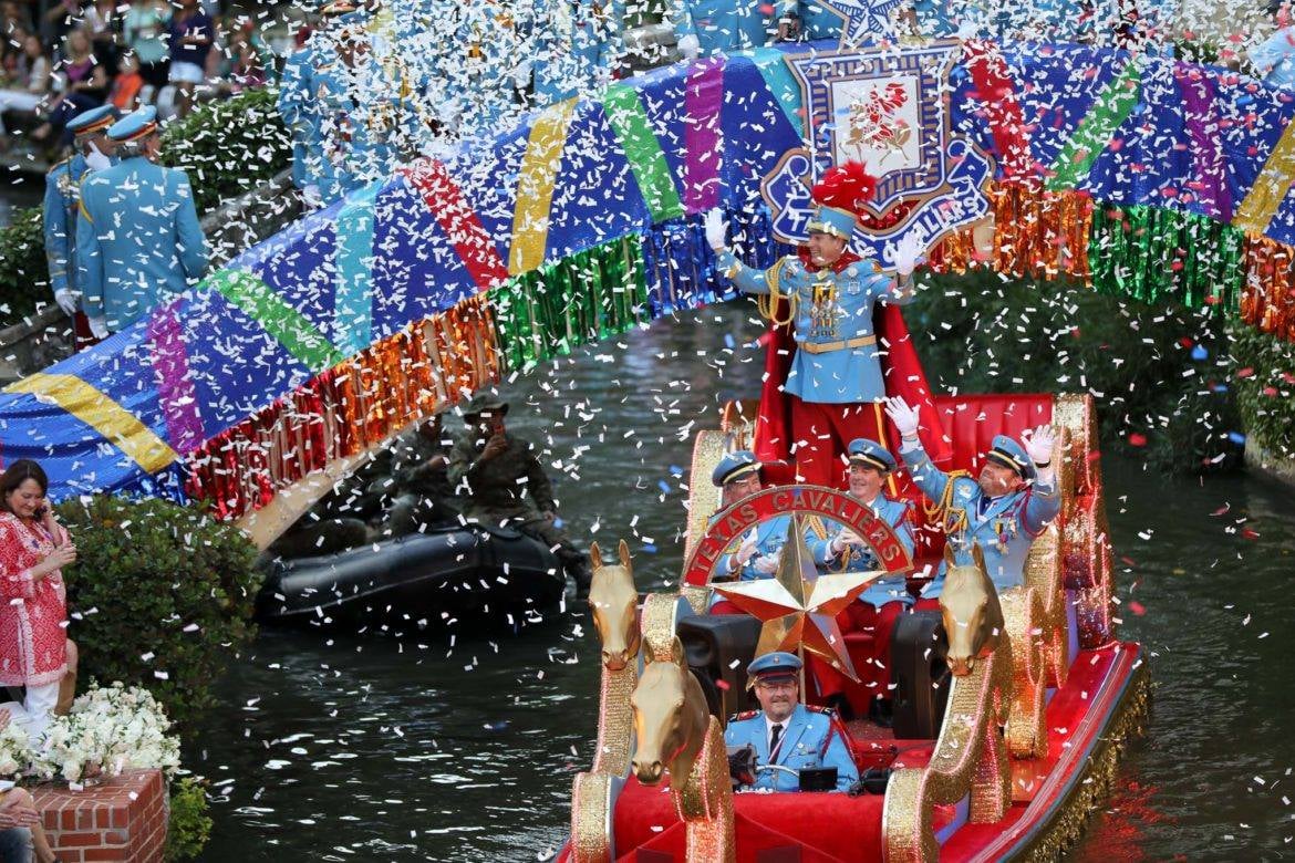 River Parade Fiesta San Antonio Riverwalk Fiesta Flambeau Parade SA
