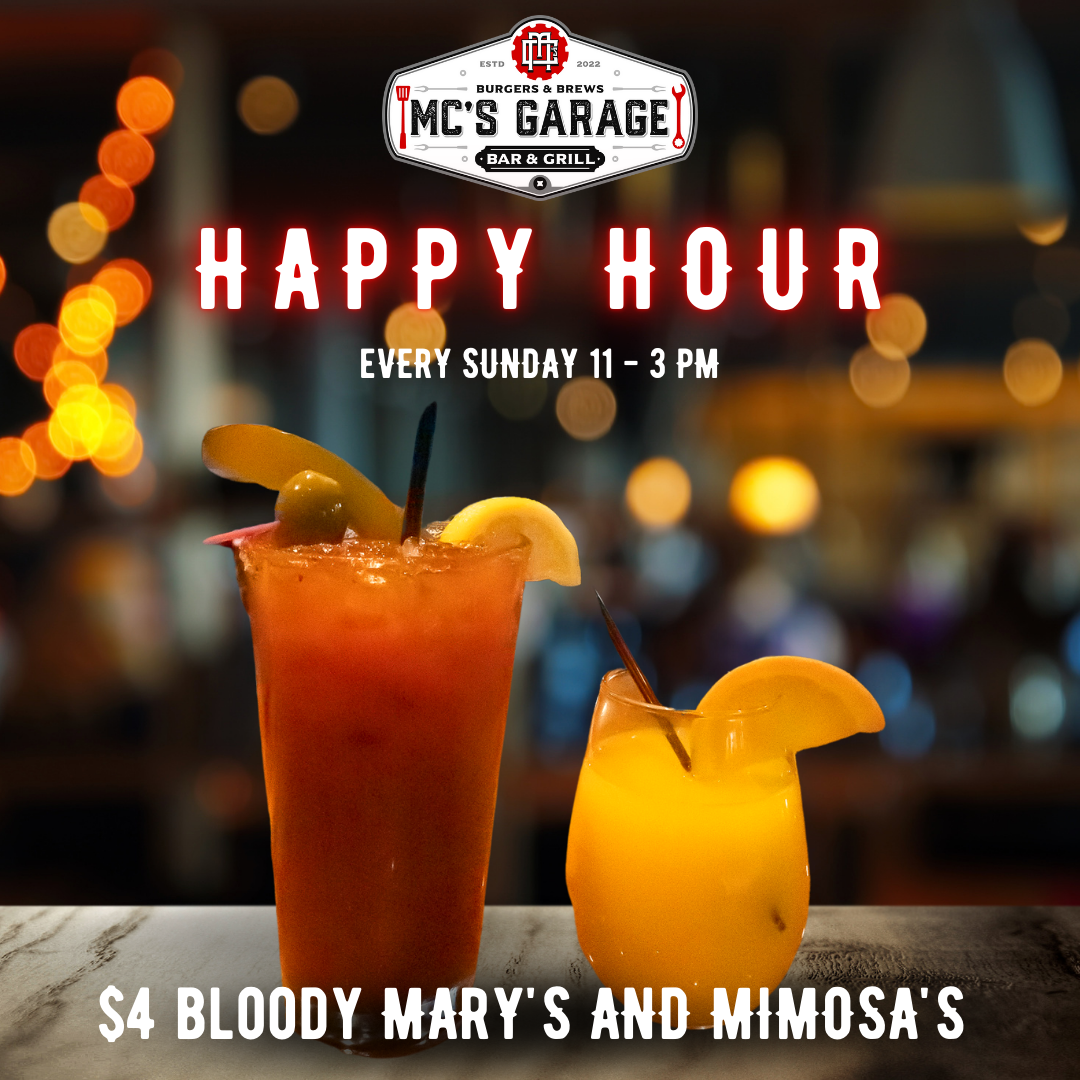 Sunday Happy Hour - MC's Garage