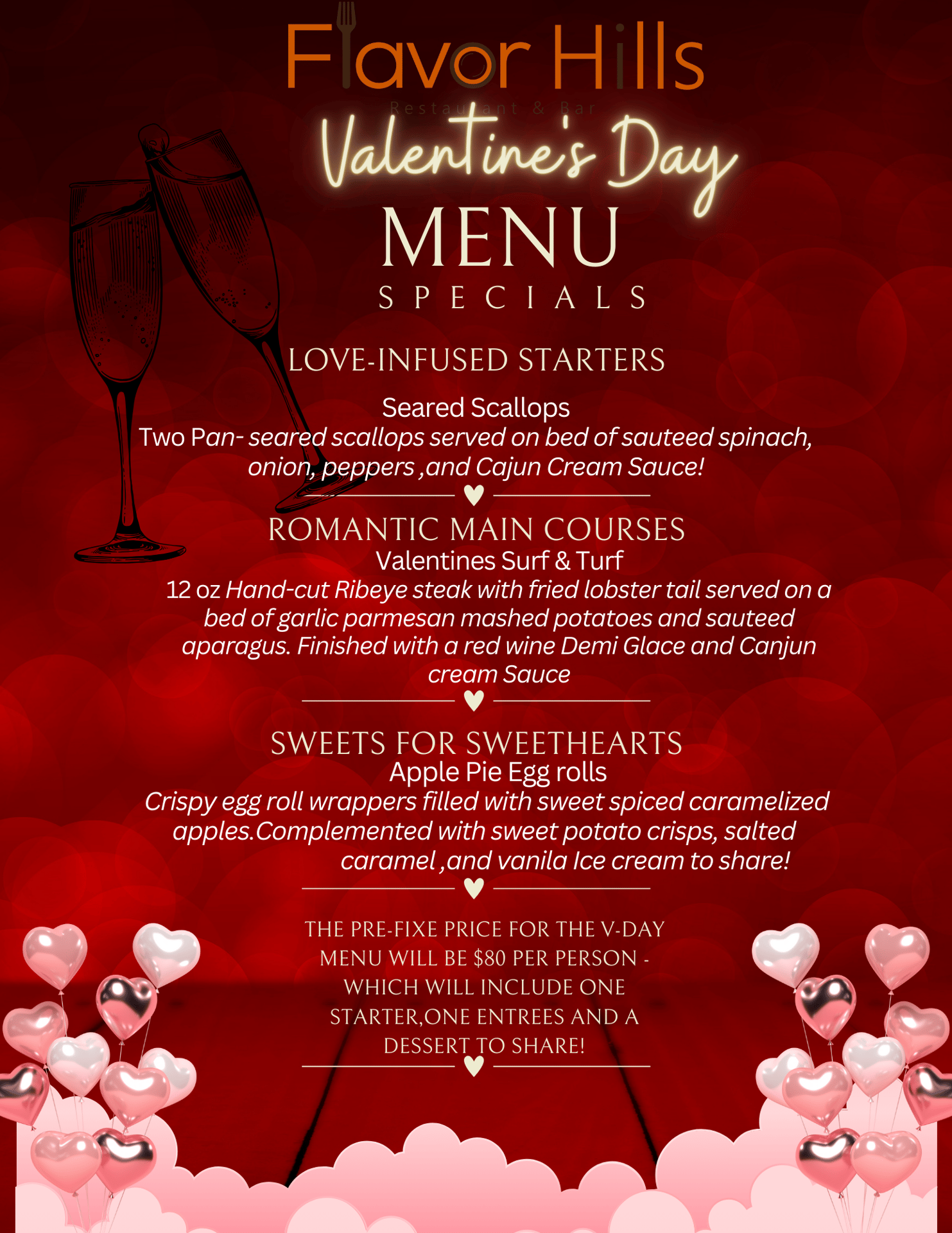 Valentines Day Dinner - The Flavor Hills