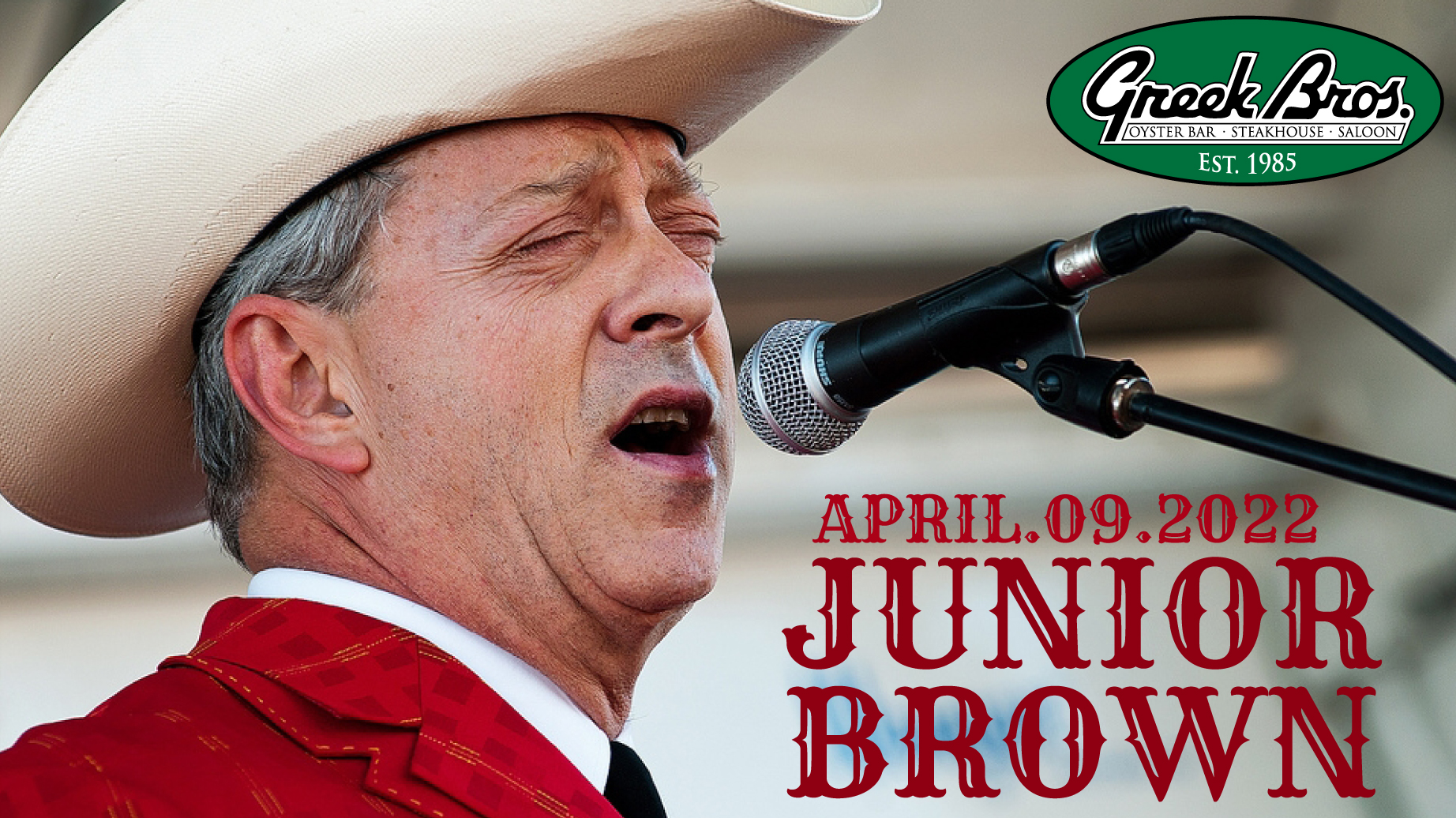 Junior Brown - Greek Bros. Oyster Bar & Grill - Bar & Grill in TX