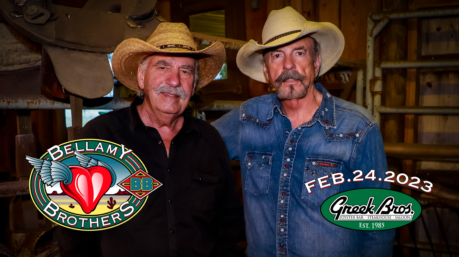The Bellamy Brothers - Greek Bros. Oyster Bar & Grill - Bar & Grill in TX