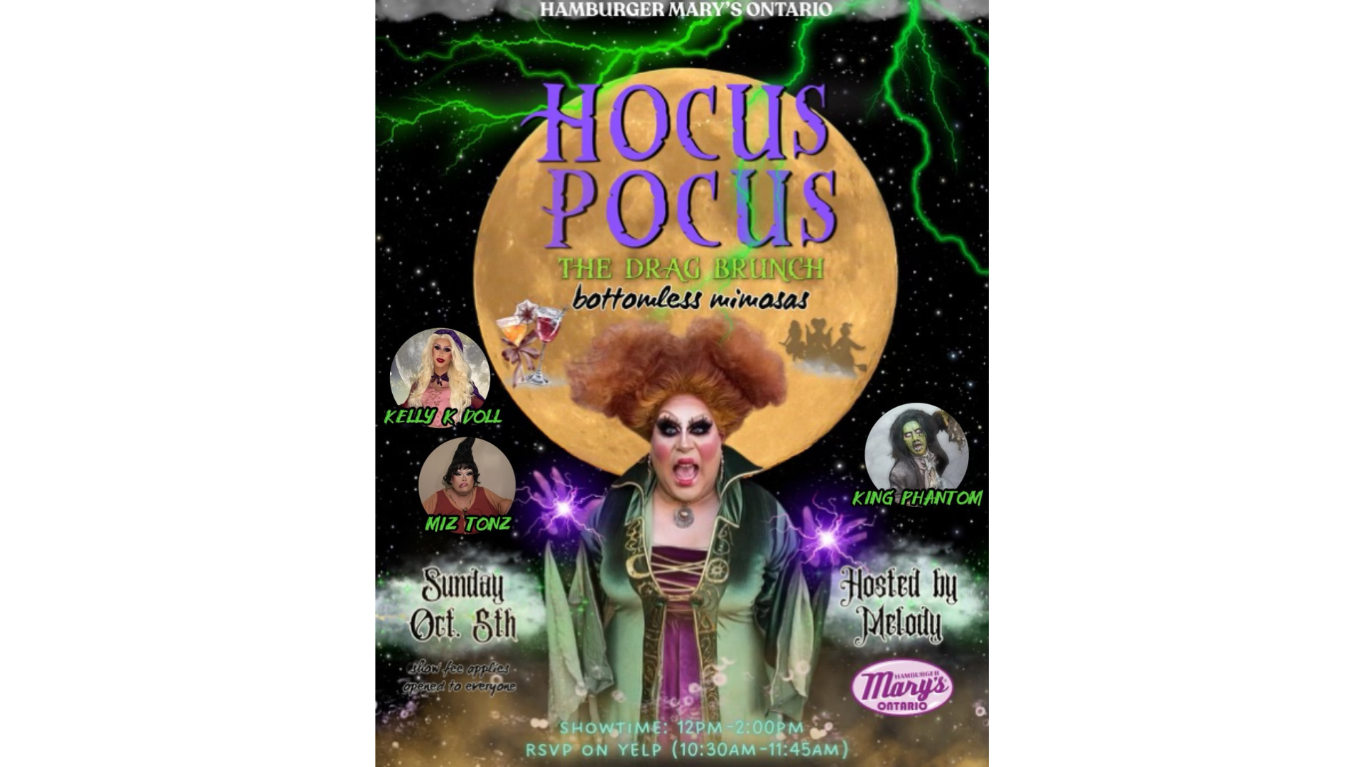 Hocus Pocus Drag Brunch - Hamburger Mary's