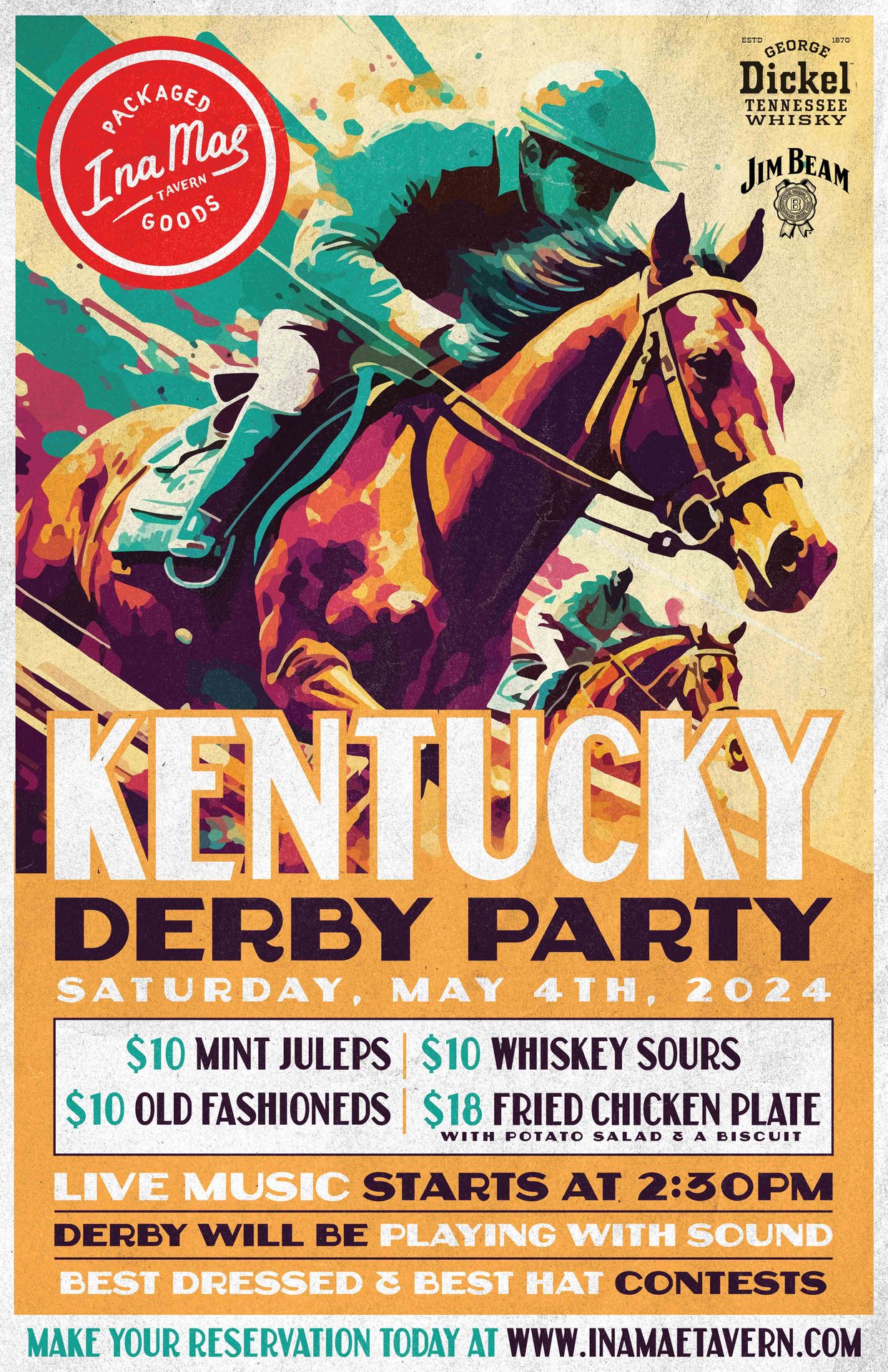 Ina's Kentucky Derby Party - Ina Mae Tavern & Packaged Goods - Southern ...
