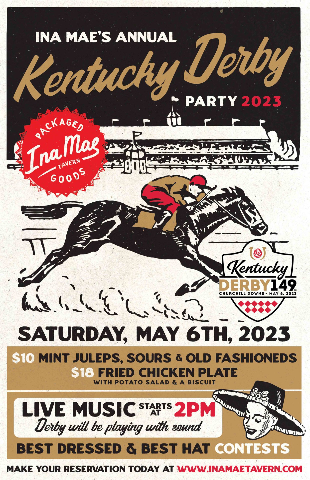 Ina's Kentucky Derby Party! - Ina Mae Tavern & Packaged Goods ...