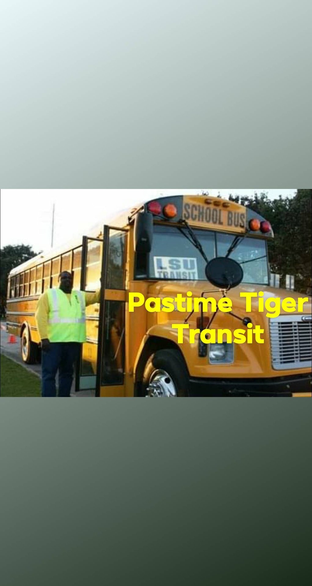 Pastime Tiger Transit - Forget the fuss, take the bus - Pastime Restaurant