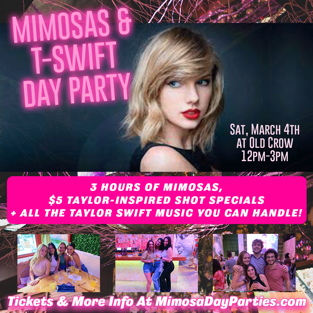 Mimosas & T-Swift Day Party! - Old Crow - Bar & BBQ Restaurant in Wrigleyville and Huntington Beach