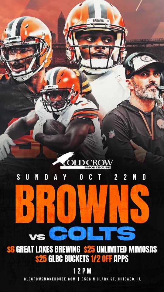 Browns vs Colts - Old Crow Smokehouse - Barbecue Restaurant