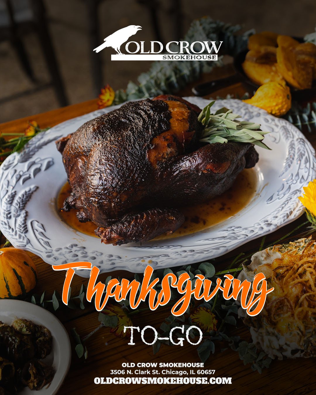 Thanksgiving To-Go - Old Crow - Bar & BBQ Restaurant in Wrigleyville and Huntington Beach