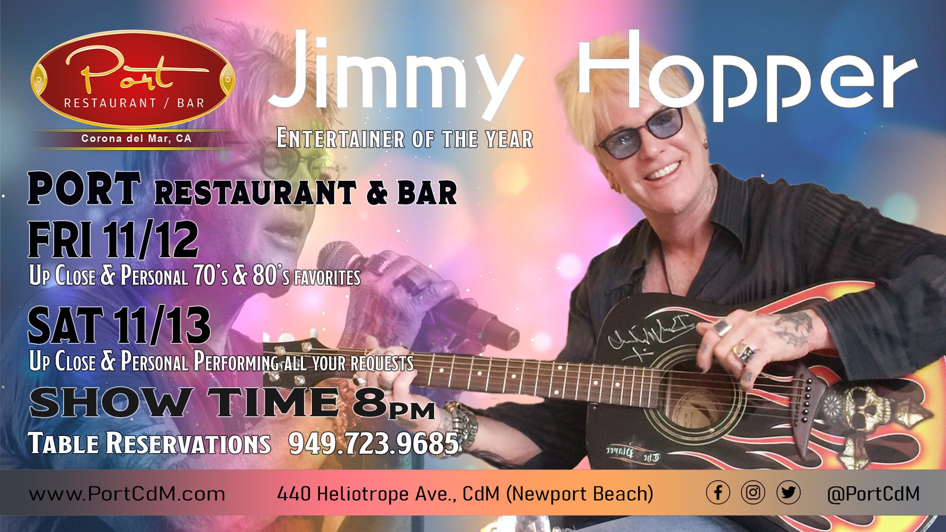 Entertainer of the Year, Jimmy Hopper Live at PortCdM 11/12 - Port ...