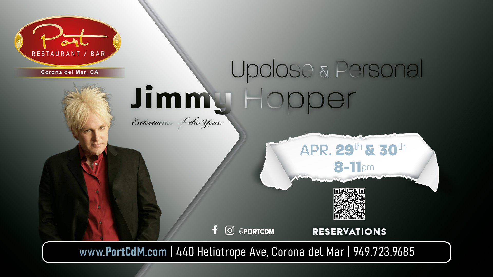 Entertainer of the Year, Jimmy Hopper Live at PortCdM 4/29 - Port ...