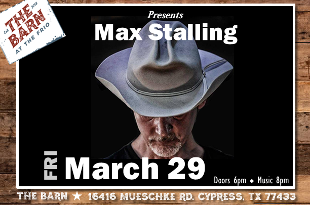 Max Stalling Live at The Barn! With Special Guest The Western Express ...