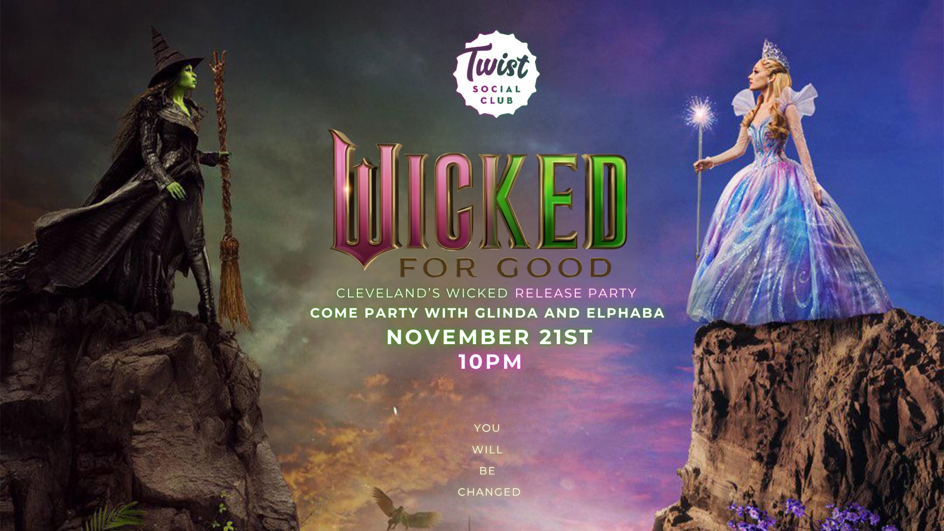 Wicked: For Good Release Party - Twist Social Club - Night club in ...