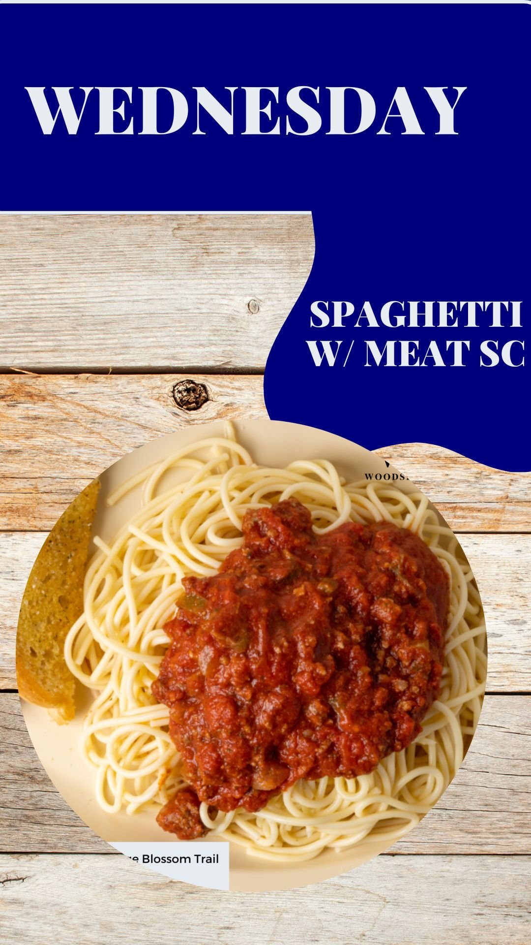 WEDNESDAY SPAGHETTI NIGHT! - Woodsby's Cafe