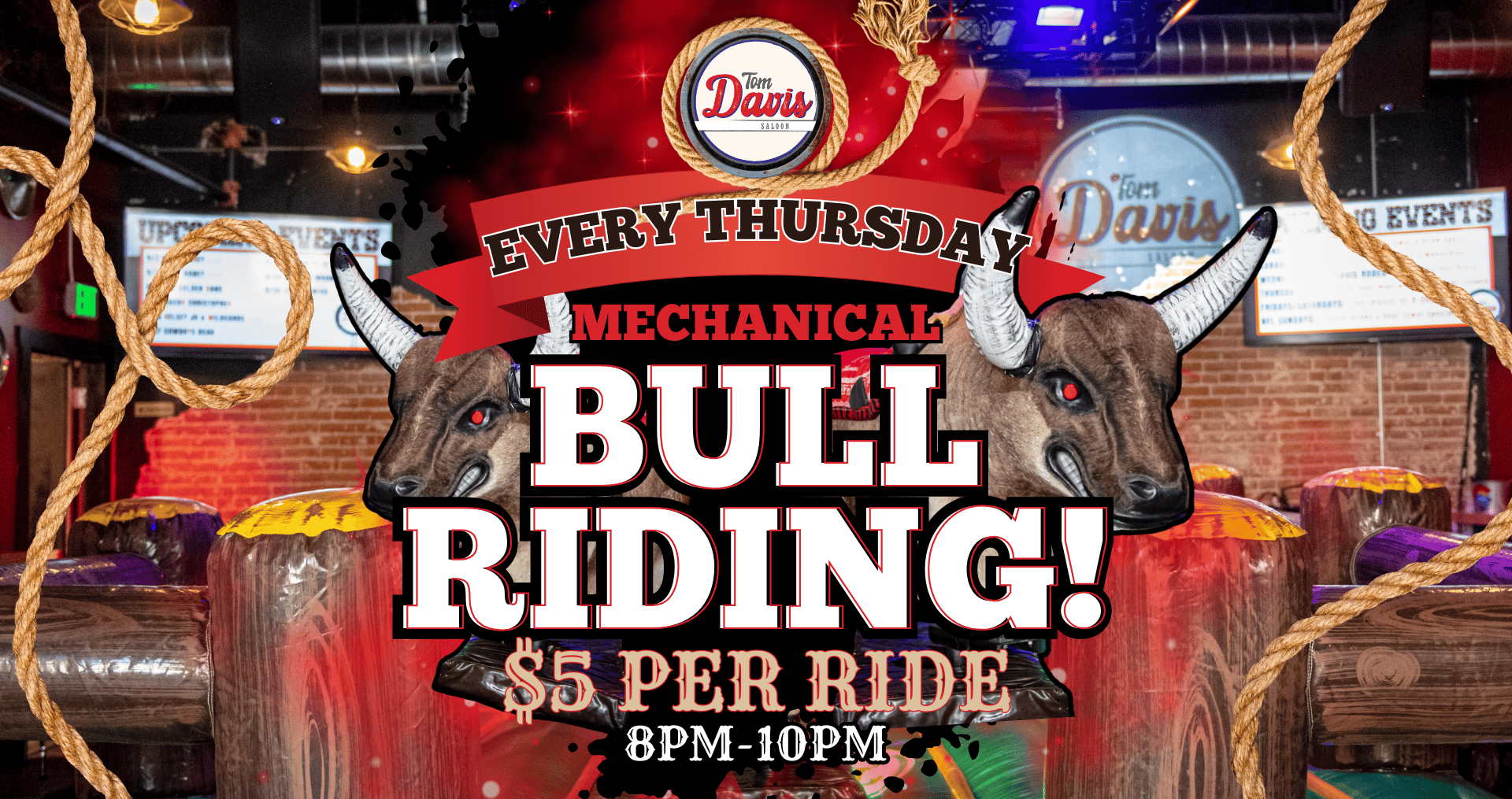 Mechanical Bull Riding - Tom Davis Saloon - Bar in Loveland, CO