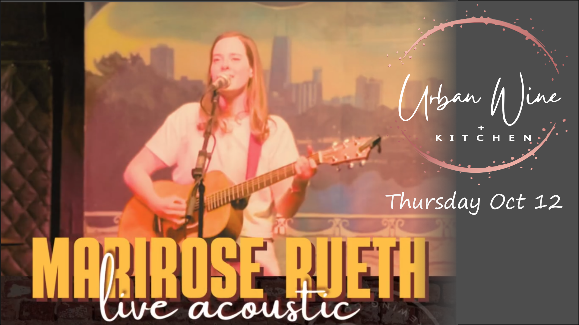Marirose Rueth LIVE at R. Urban Wine Bar in Lisle - Urban Wine ...