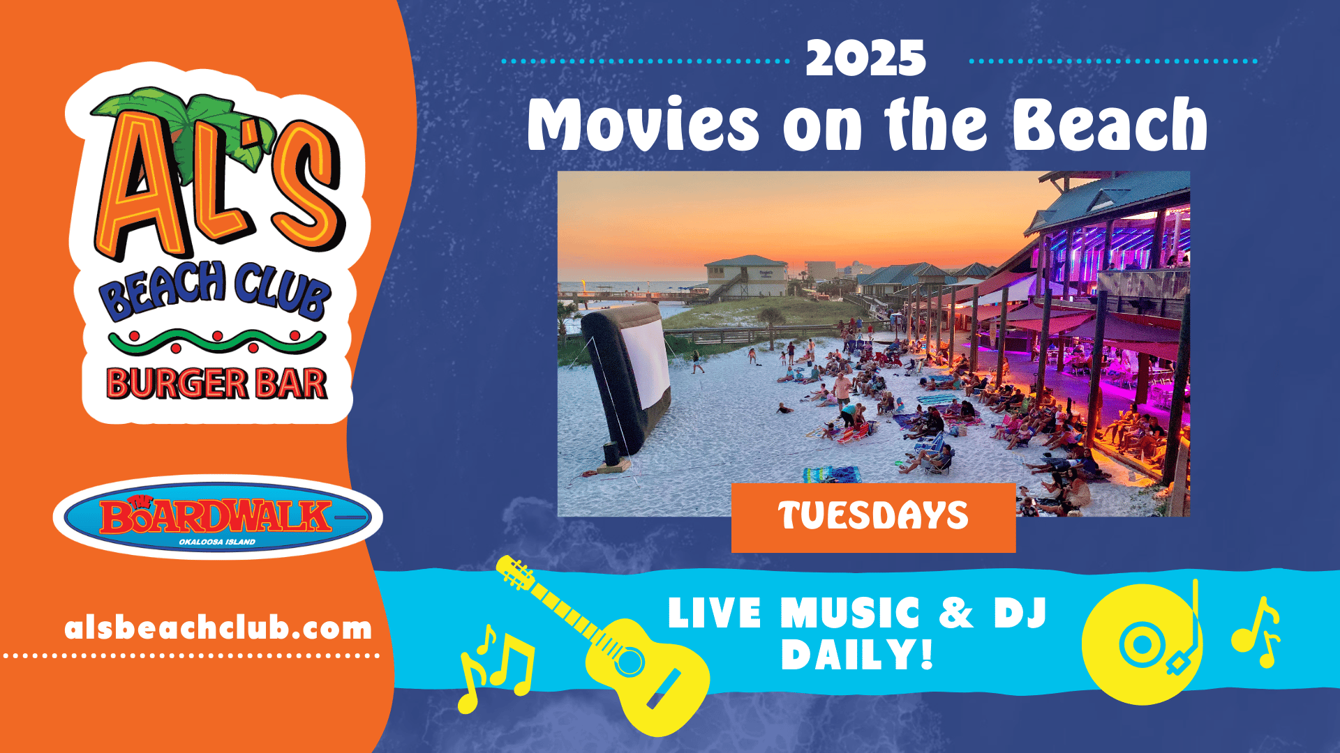Movies on The Beach! - Al's Beach Club