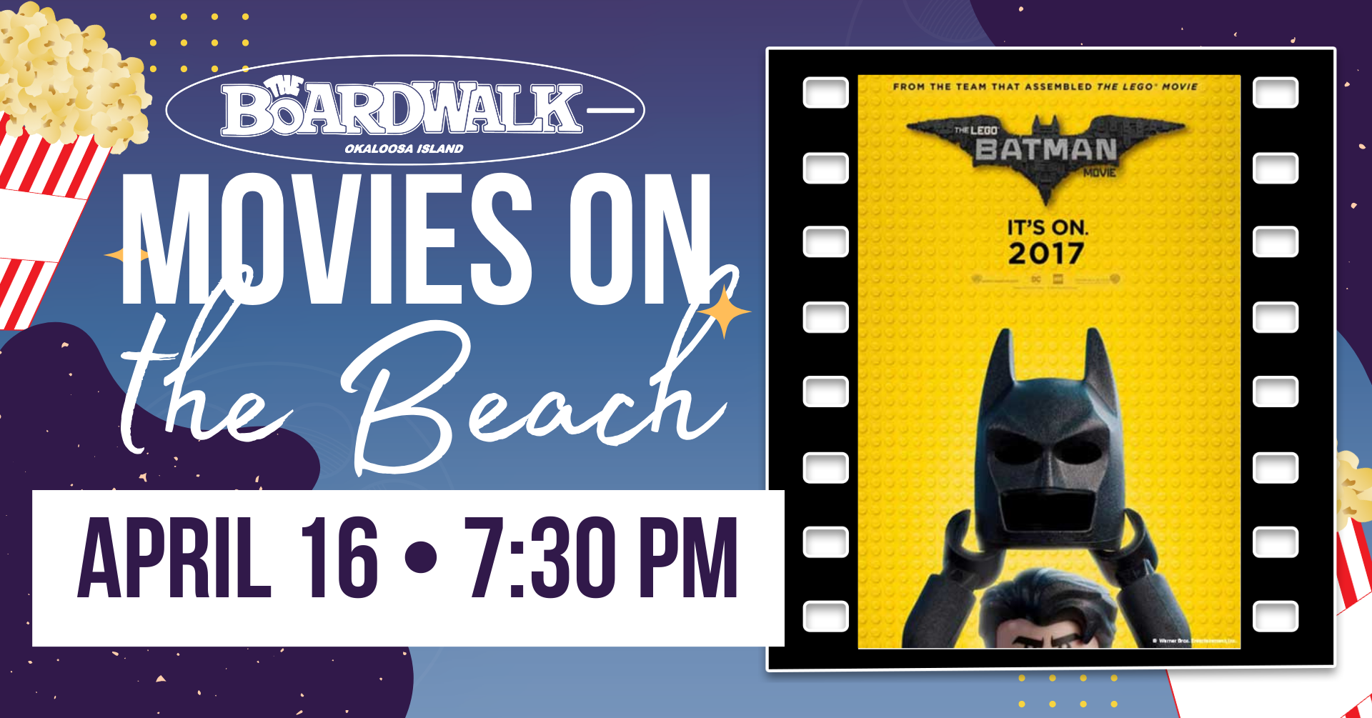 🎞️ • Movies on the Beach • "The Lego Batman Movie" • 🍿 - Al's Beach Club