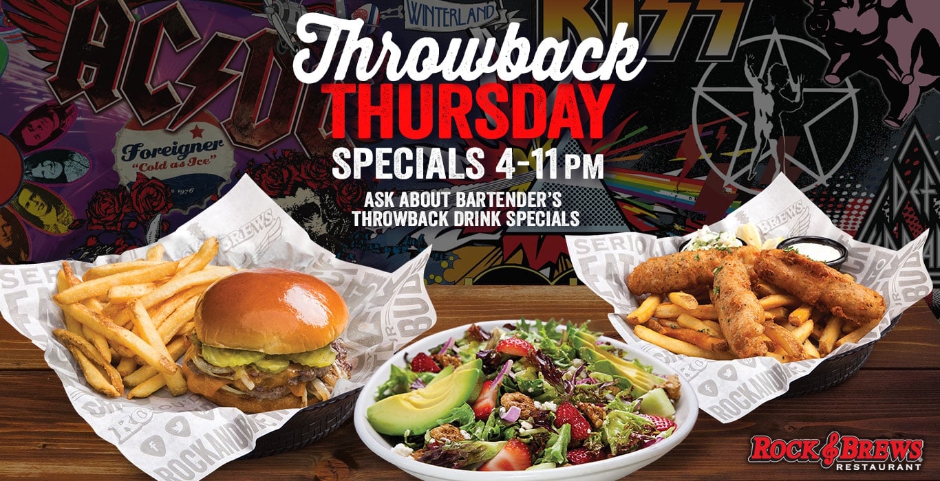 Throwback Thursday - American Food & Live Music Restaurant | Rock & Brews