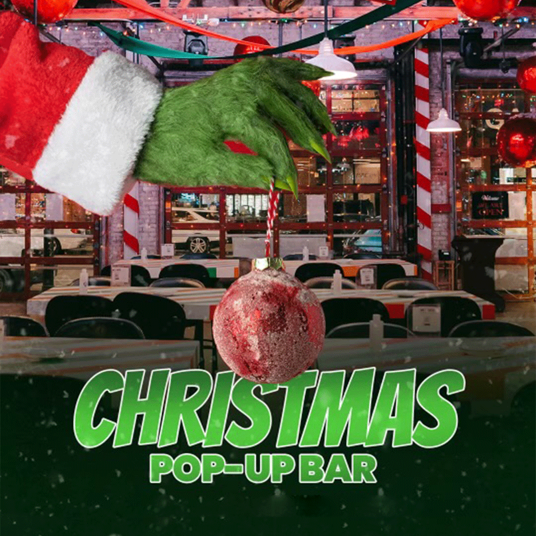 How the Grinch Stole Christmas Pop Up - Moe's Cantina - Best Mexican ...