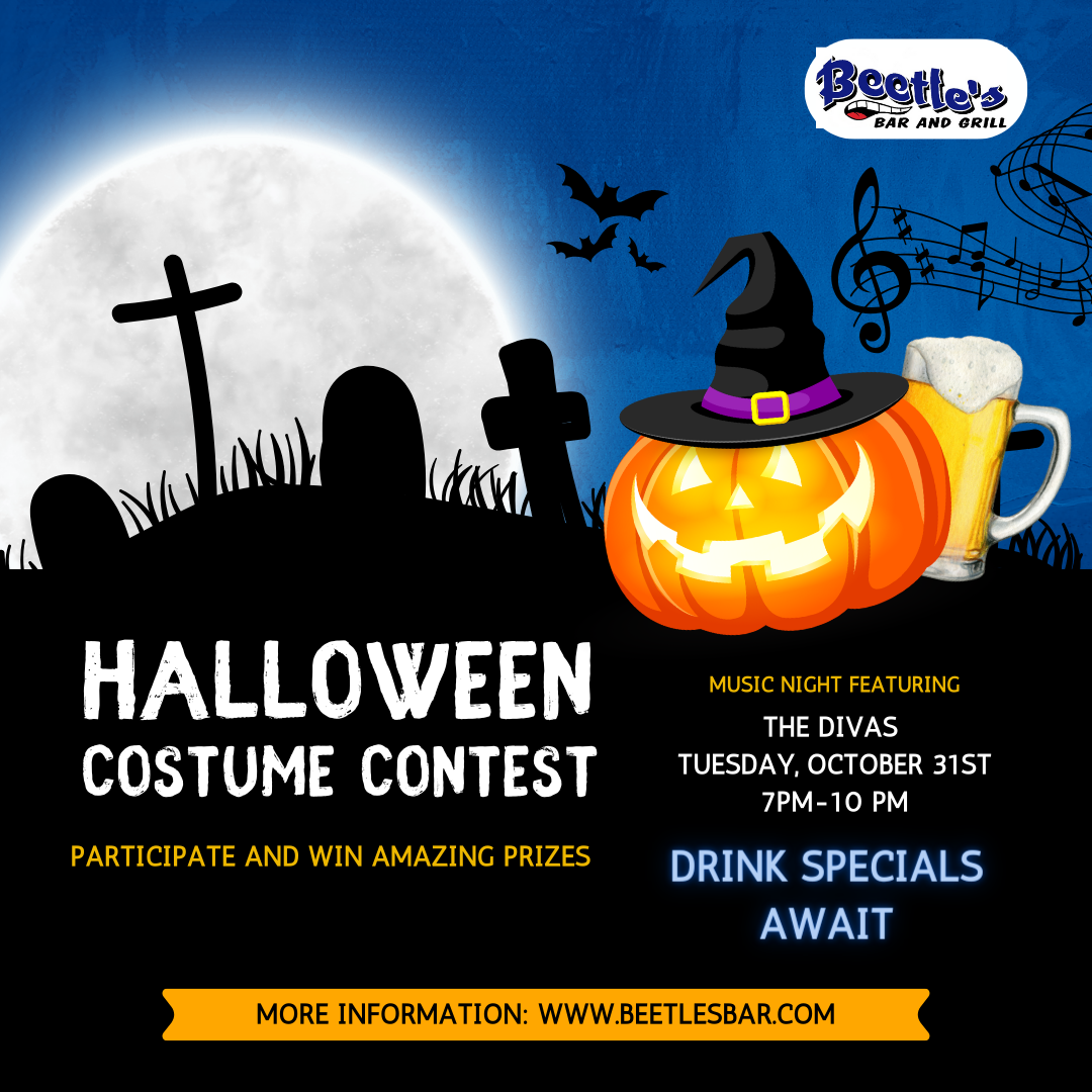 Halloween Costume Contest - Beetle's Bar And Grill Kitchen Hours ...
