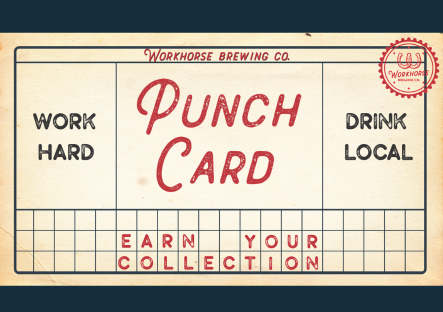 BEER RELEASE - Punch Card #8 (Belgian IPA) - Workhorse Brewing Company