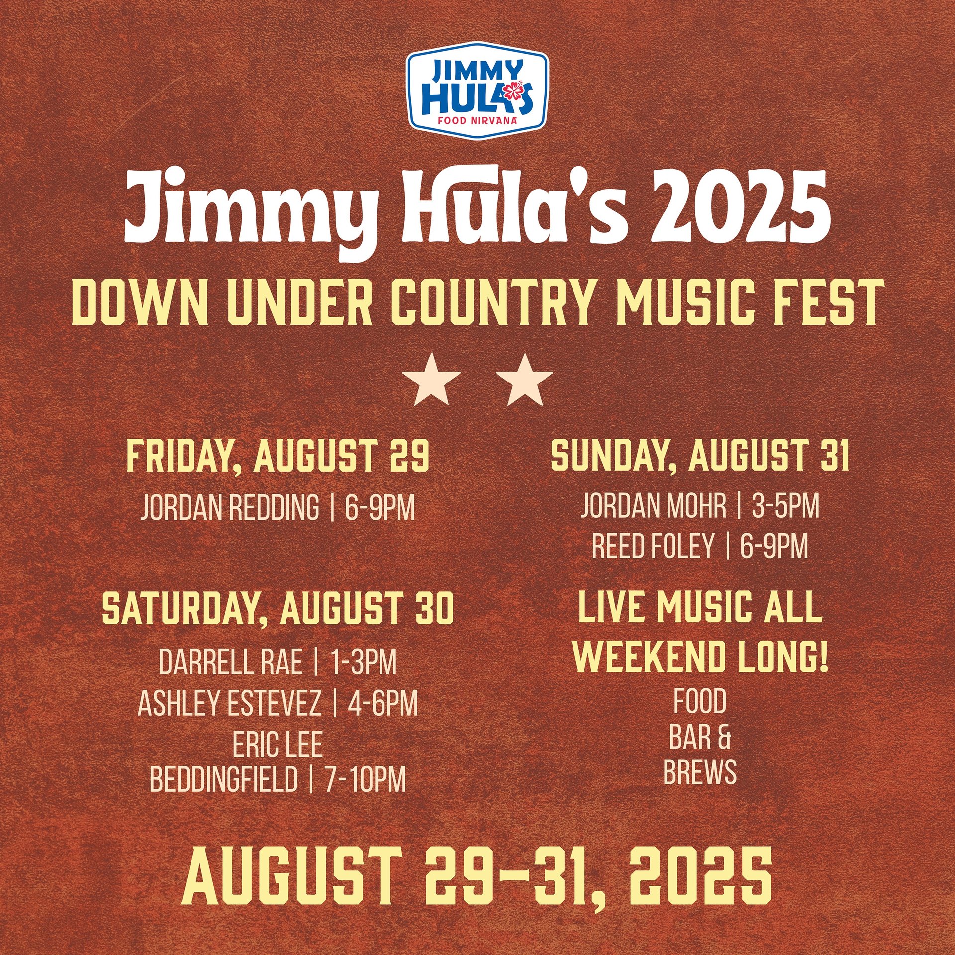 Jimmy Hula's Down Under Country Music Fest - Dunes Brewing - Brewery in ...