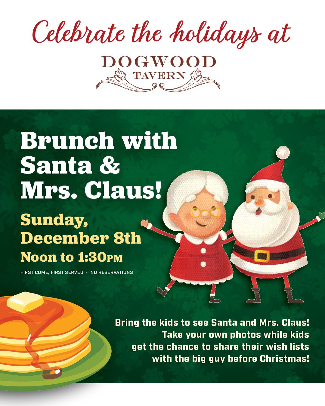 Brunch with Santa & Mrs. Claus! - Dogwood Tavern - Tavern in VA