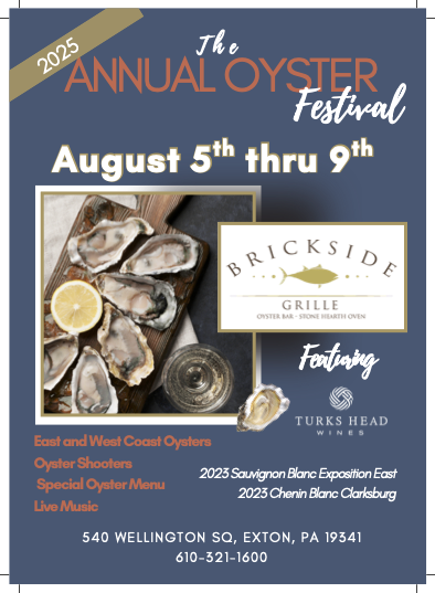 Oyster Fest 2025 - Brickside Grille - American Restaurant in Exton, PA