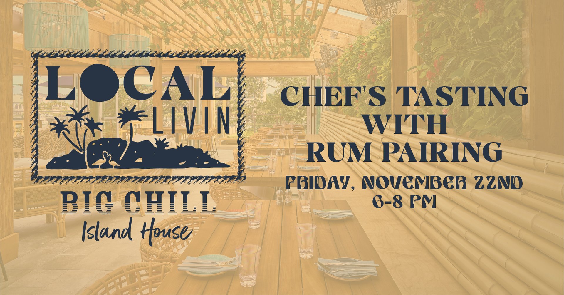 Chef's Tasting with Rum Pairing - Big Chill Island House | Seafood Inspired | North Myrtle Beach