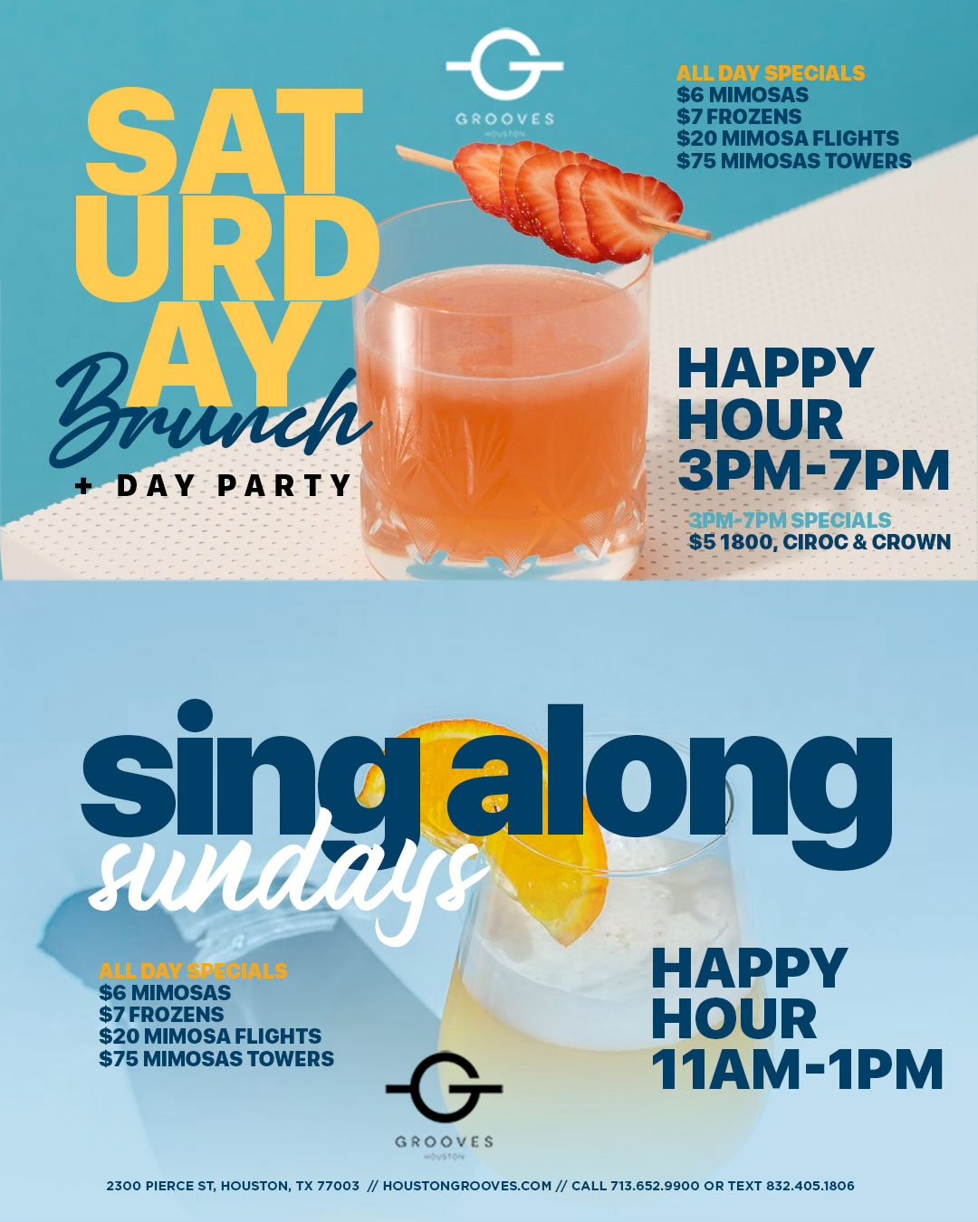 SATURDAY BRUNCH + DAY PARTY - Grooves of Houston - Event venue in ...