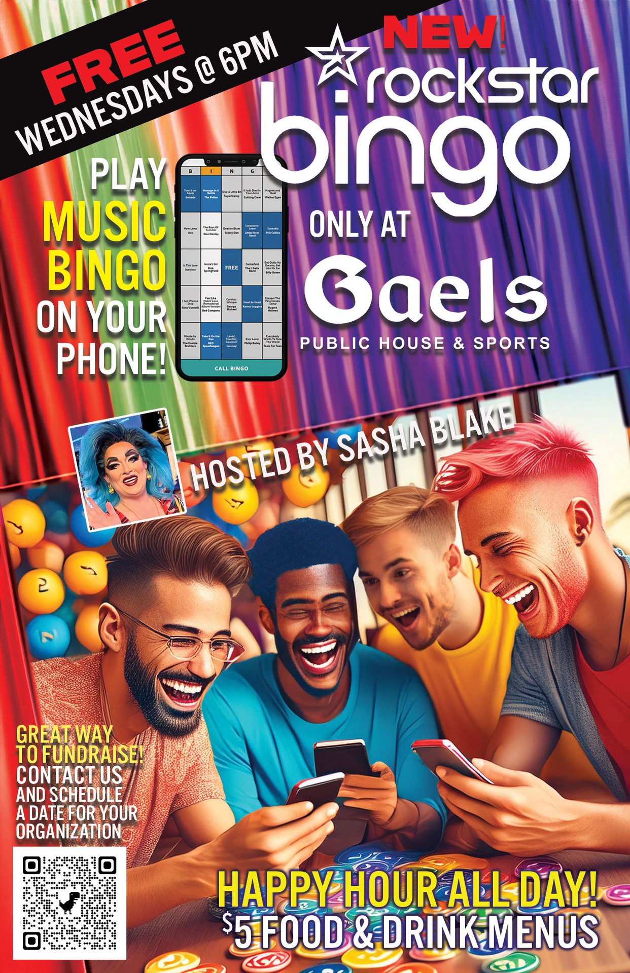 Rockstar Bingo - Gaels Public House & Sports - Bar & Grill in Kansas ...