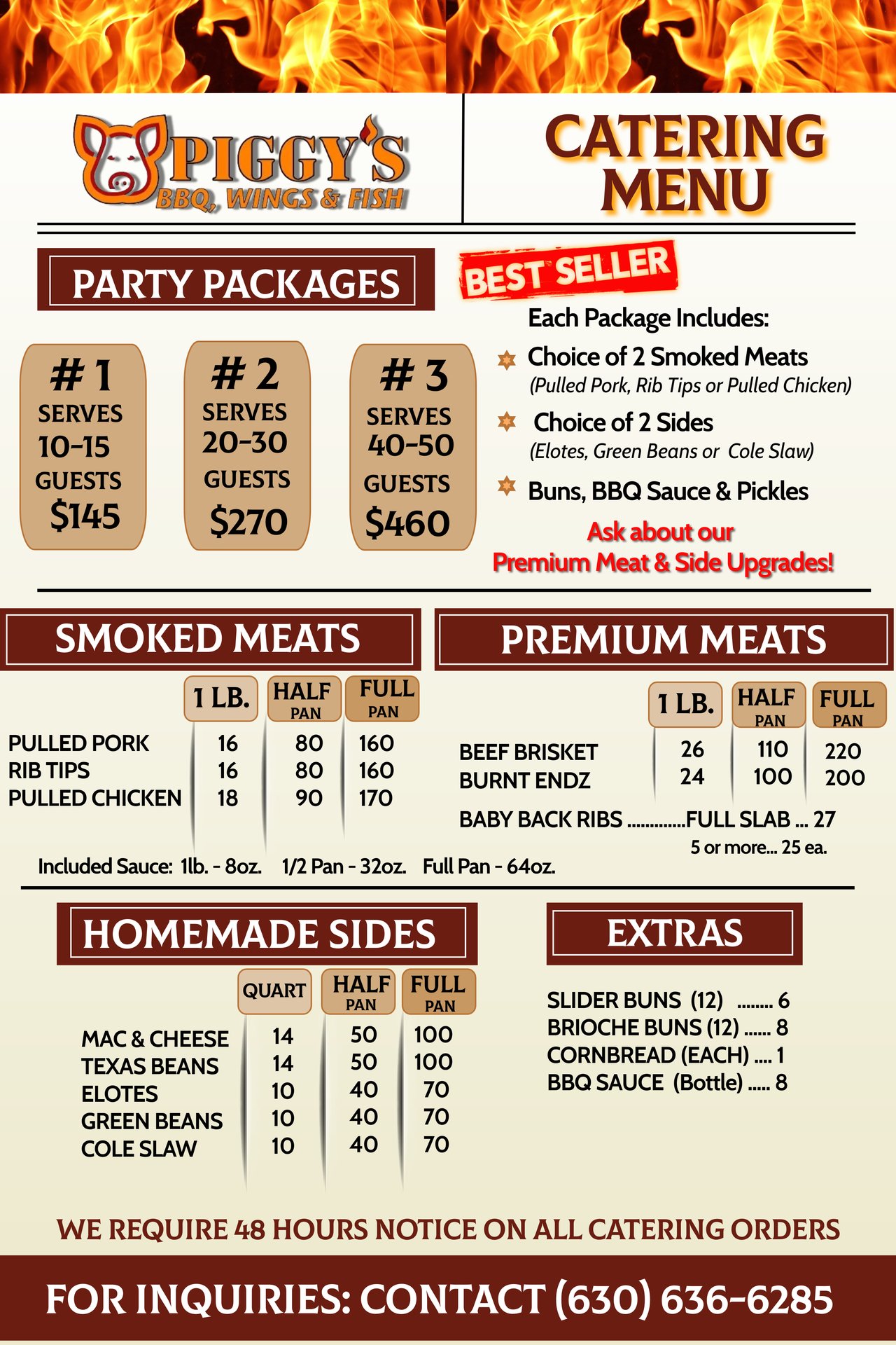 Catering - Piggy's BBQ, Wings & Fish