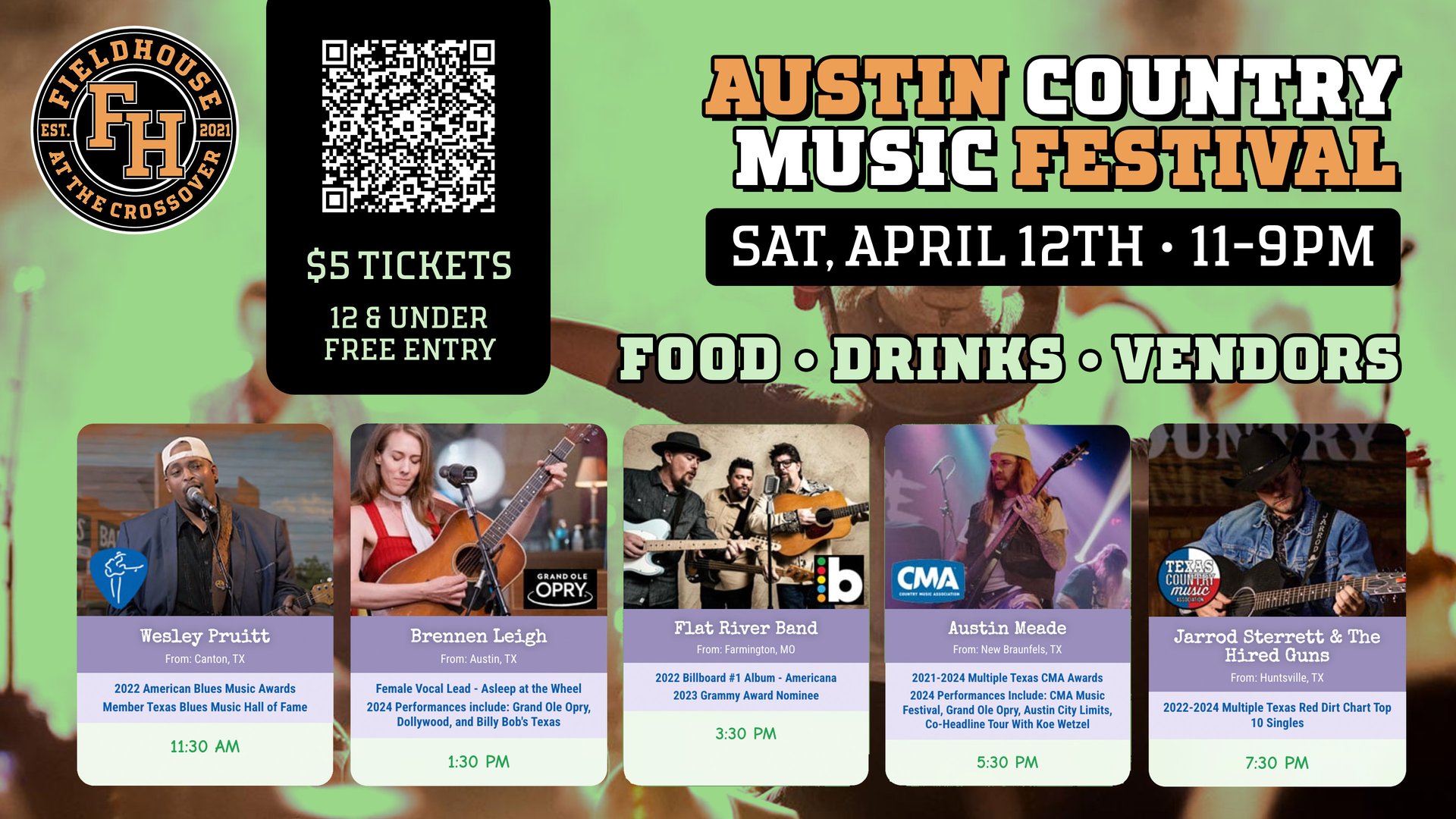 Austin's Country Music Festival - The Fieldhouse at the Crossover ...
