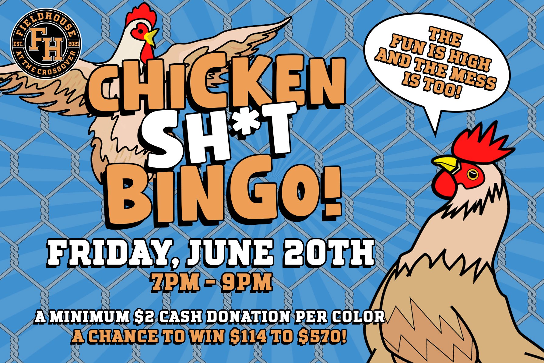 Chicken Shit Bingo - The Fieldhouse at the Crossover - Cedar Park, TX